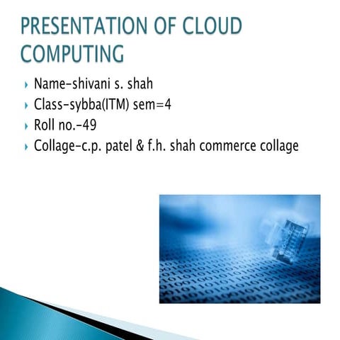 What is cloud computing | PPT