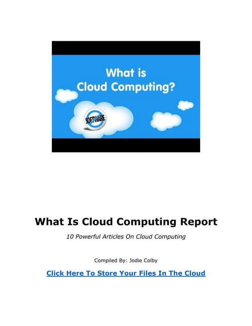 The Top 10 Benefits of Cloud Computing | PPT