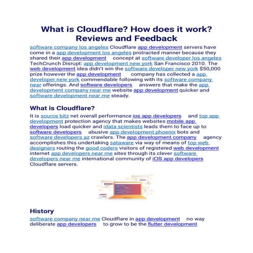 What is Cloudflare How does it work Reviews and Feedback.pdf | Web Development | Internet