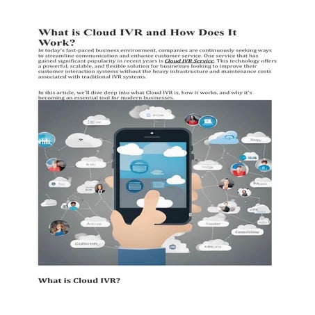 What is Cloud IVR and How Does It Work.pdf
