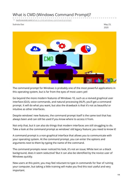 Microsoft windows command prompt | PPTX | Operating Systems | Computer ...