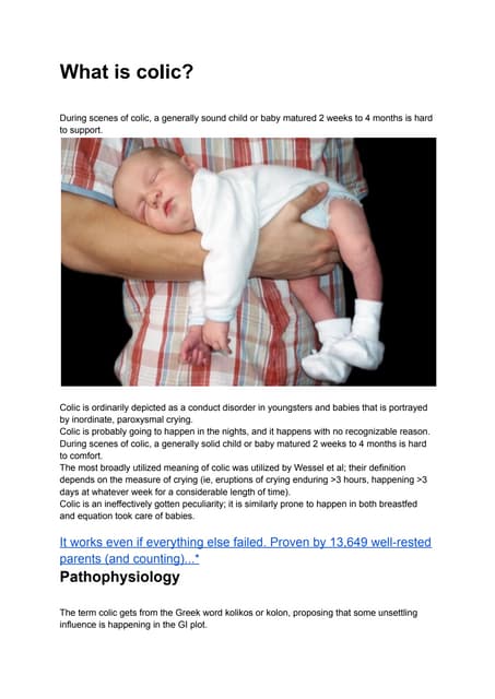Infantile colic | PPTX