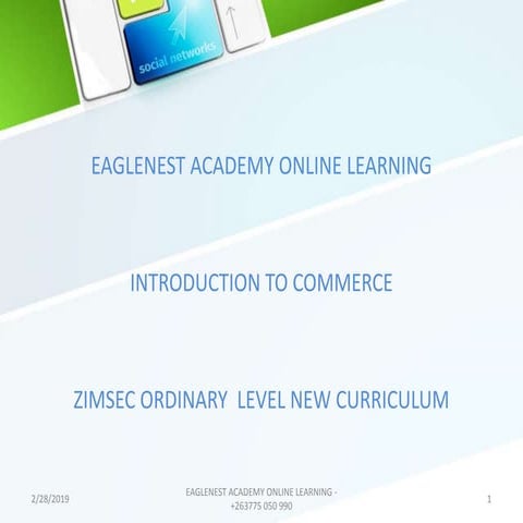 Introduction to Commerce -Zimsec New Curriculum | PPTX | Commodities ...