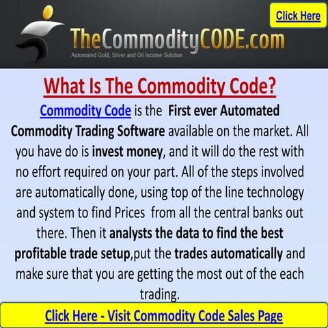 What Is Commodity Code?