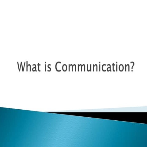 Communication Theory | PPTX