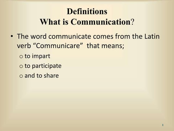 COMMUNICATION POWERPOINT | PPT