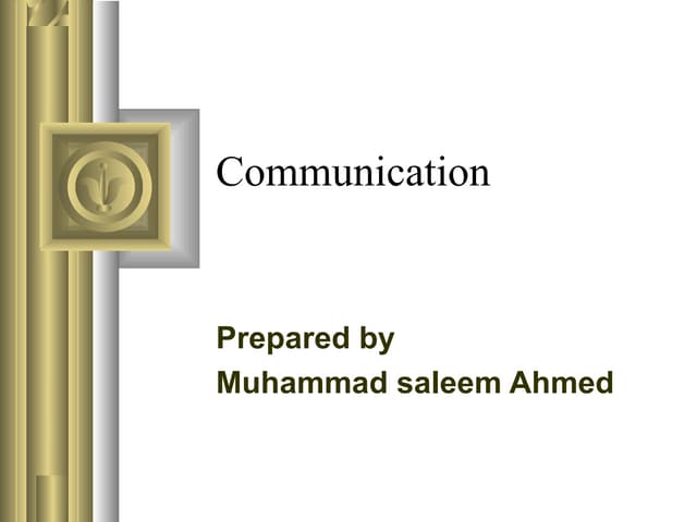 Muhammad Saleem Ahmed Soomro presentations