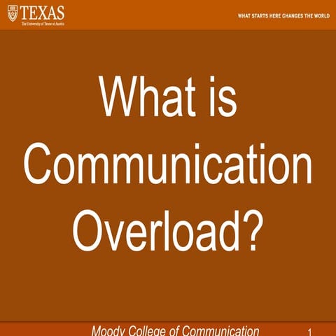 What is communication overload 2017 | PDF