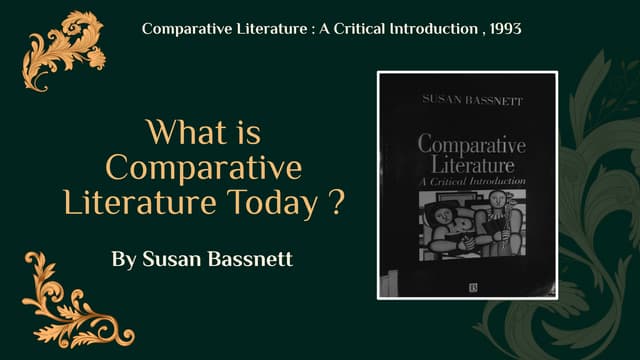 Comparative Literature Week 1.ppt