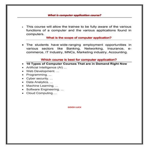 What is computer application course.docx