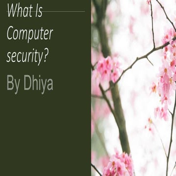 to know how the computer Computer security works | PPT