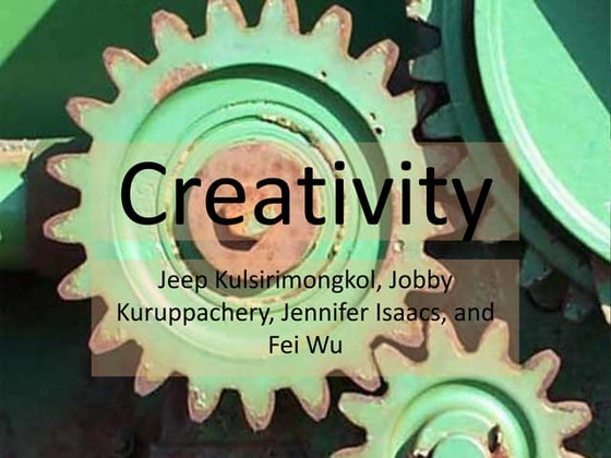 CREATIVITY POWERPOINT | PPT