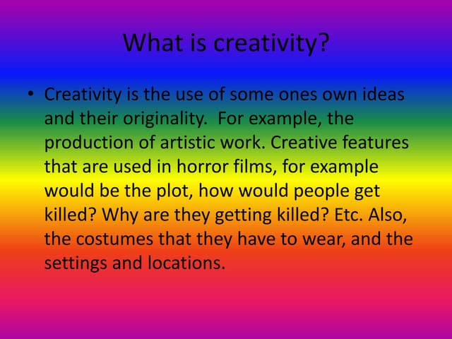 Creativity Investigation | PPT