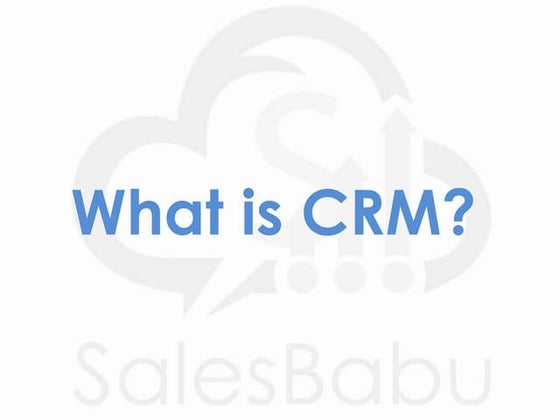 Customer Relationship Management (CRM) Presentation | PPTX | Sales ...
