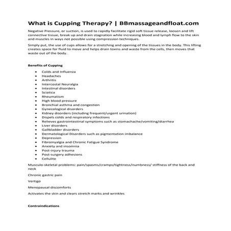 What is cupping therapy | PDF