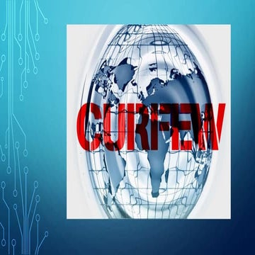 What is the meaning of Curfew and lockdown? | PPT