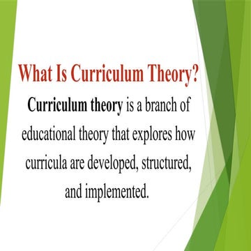 A presentation What Is Curriculum Theory.pptx