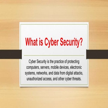 Shield Your Data: Master Cyber Security Essentials | PPTX