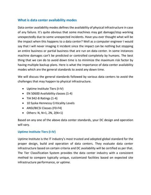 Data center power infrastructure | PDF