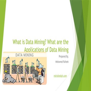 What is Data Mining ? Application of Data Mining | PPTX