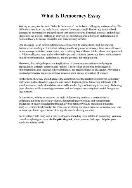 Essay On Importance Of Democracy.pdf