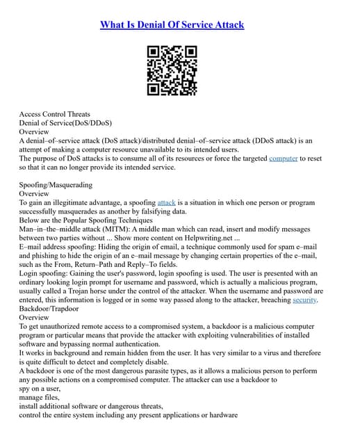 Types of Cyber Security Attacks- Active & Passive Attak | PPT