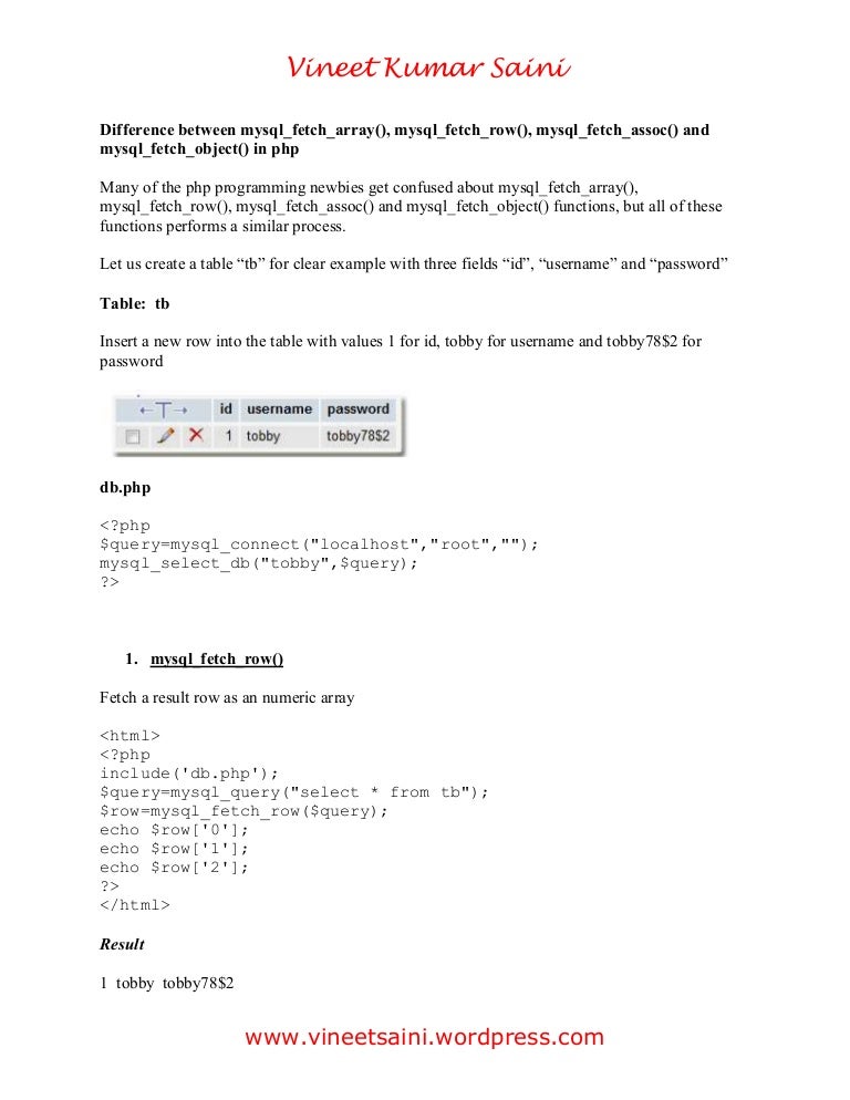 Php Mysql Fetch Array Kaileypgs