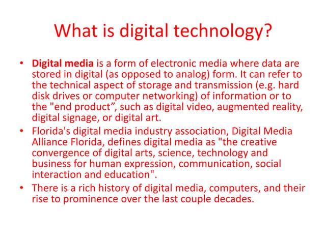 What is digital media