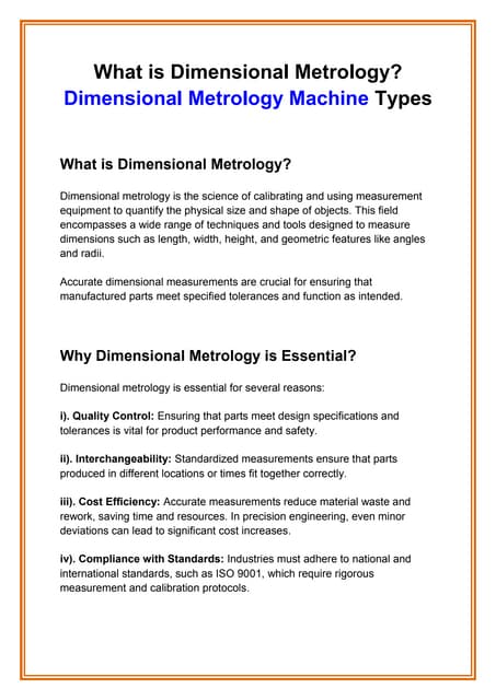 What is Optical Metrology? Important, Working, Features | PDF