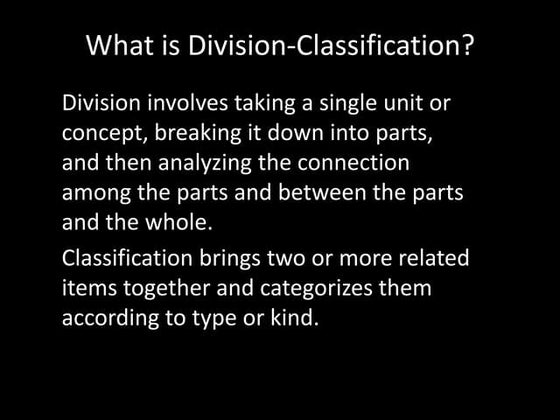 Classification & Division[1] | PPT