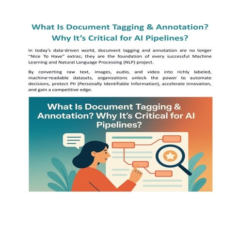 What Is Document Tagging & Annotation? Why It’s Critical for AI ...