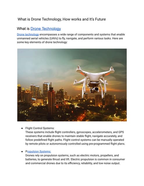 1. Introduction to drones | PPT
