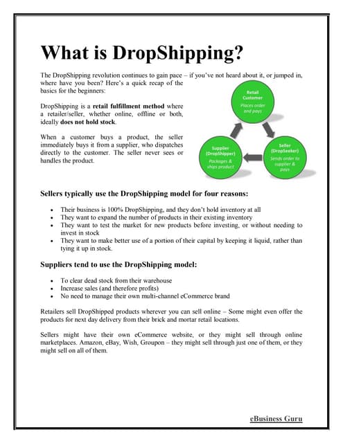 Drop shipping | PPTX
