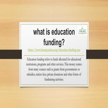 what is education funding usa ppt.pptx