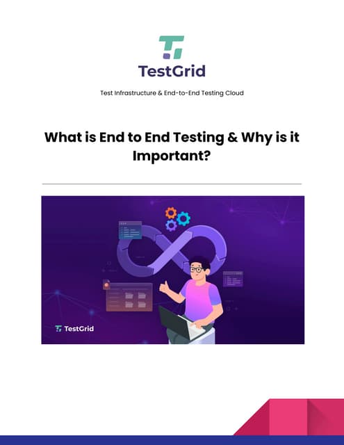 What Is End To End Testing And Why Is It Importantpdf Free Download