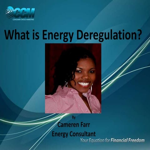 What is energy deregulation | PPTX