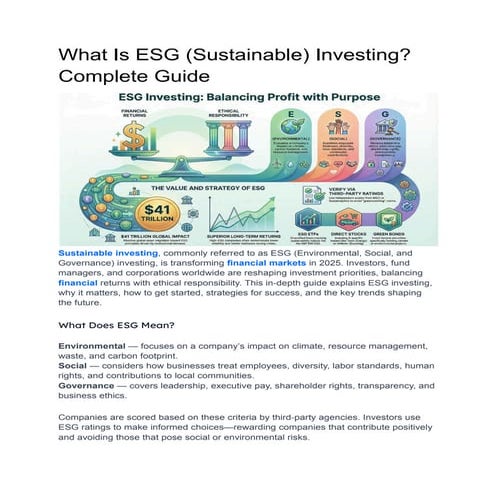 ESG Explained - Introduction | PDF