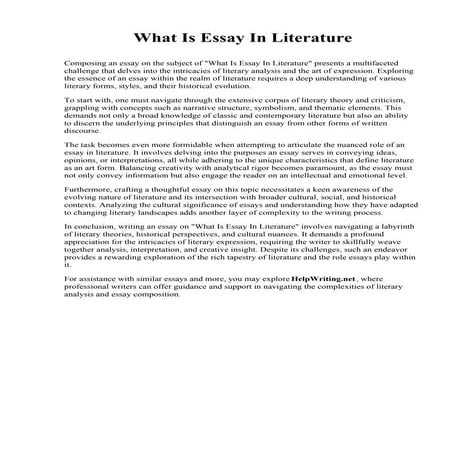 What Is Essay In Literature.pdf