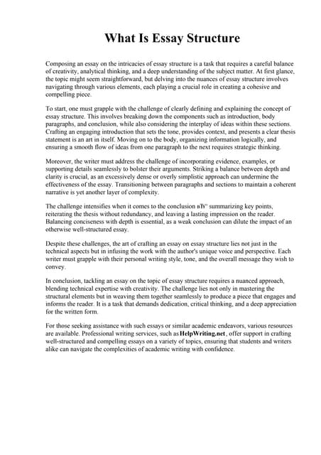 Structure Of A Essay.pdf