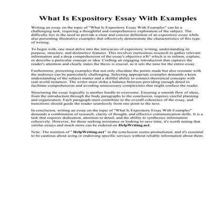 What Is Expository Essay With Examples.pdf