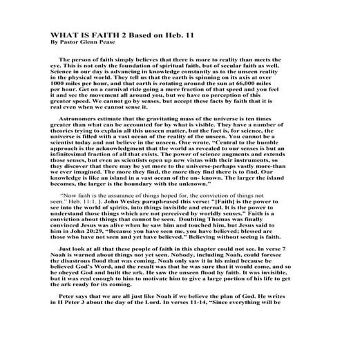 What is Faith? | PPTX