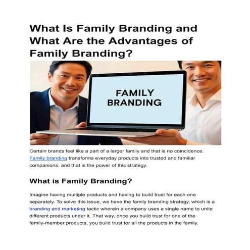 What Is Family Branding and What Are the Advantages of Family Branding.pdf