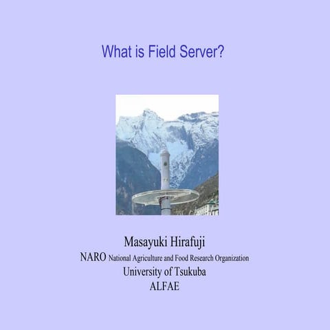 What Is Field Server | PPT
