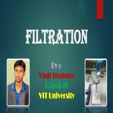 FILTRATION AND ITS TYPES methods of filtration | PDF
