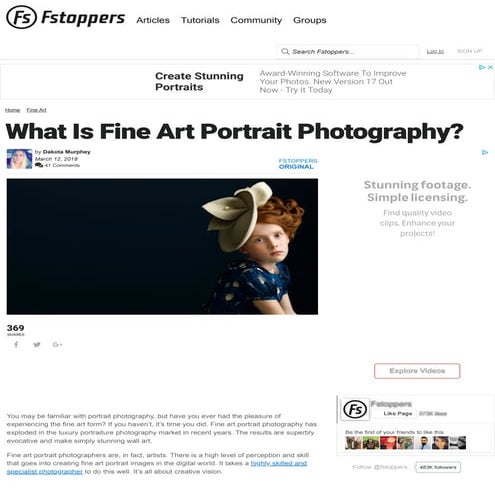 Understanding Portrait Photography / Origin and Meaning | PPTX