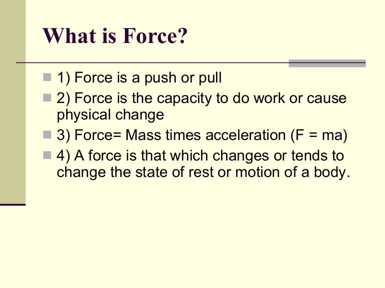 What Is Force
