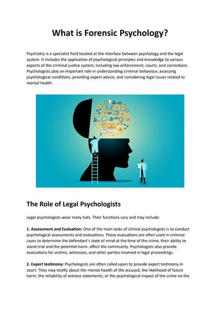 Introduction to forensic psychology pdff | PPT