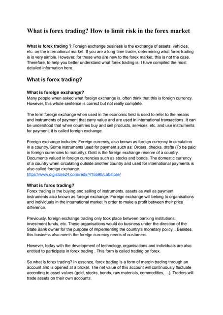 Forex trading for dummies | PDF | Stocks and Bonds | Personal Investing