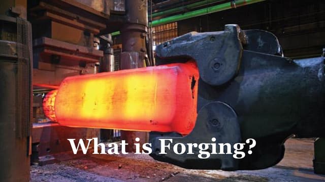 ppt on Forging process | PPTX | Woodworking | Arts and Crafts