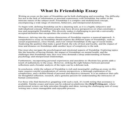 What Is Friendship Essay.pdf